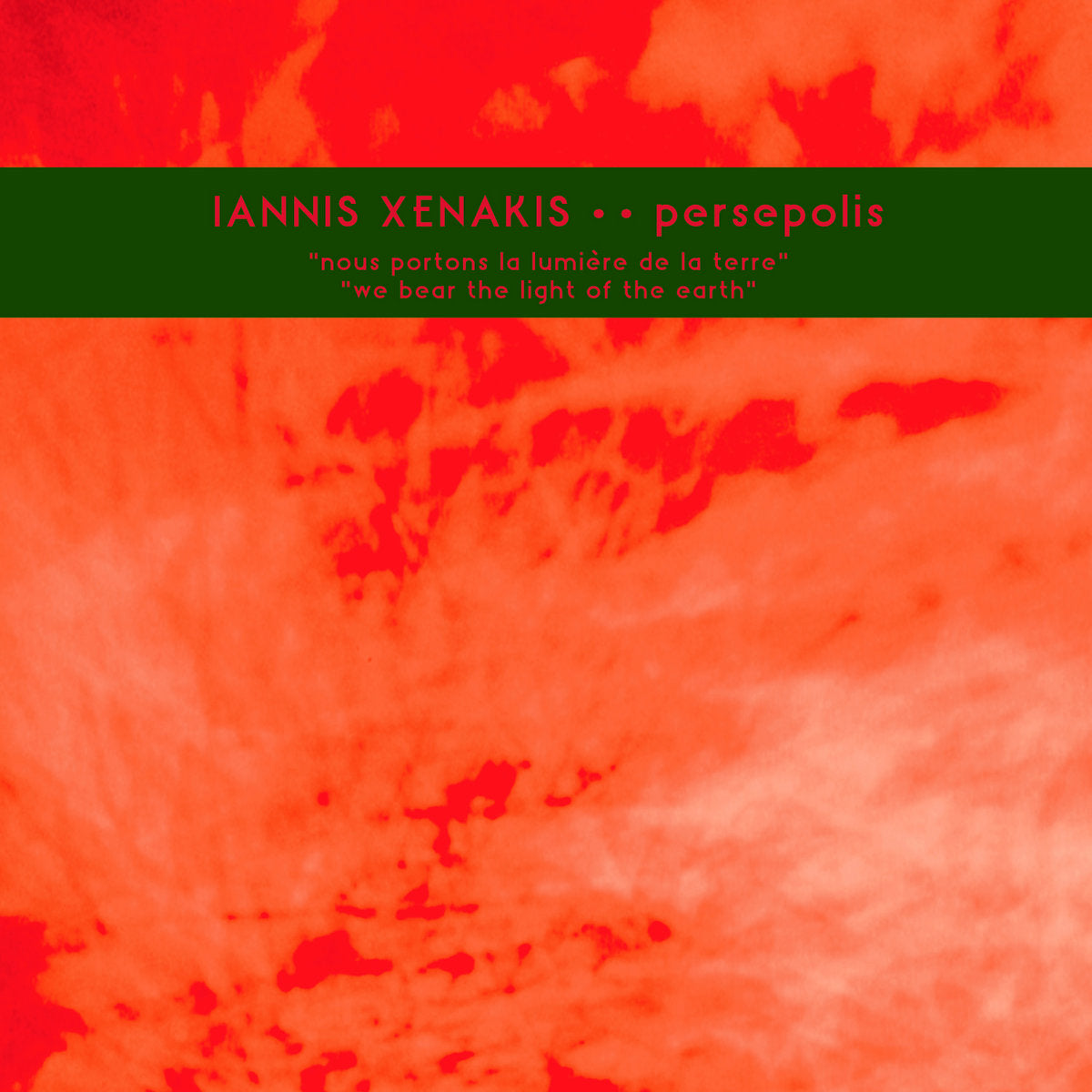Iannis Xenakis – Persepolis LP – Blacksound Records